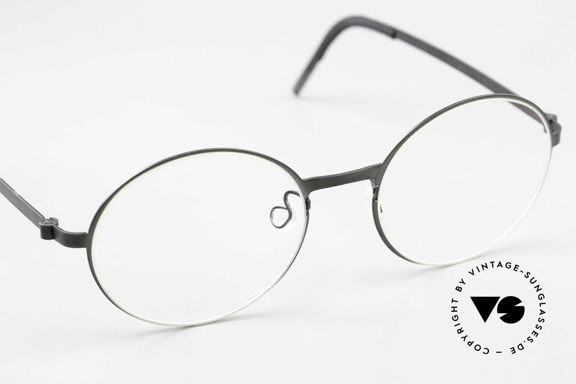 Glasses Lindberg 9580 Strip Titanium Designer Frame Matt Black