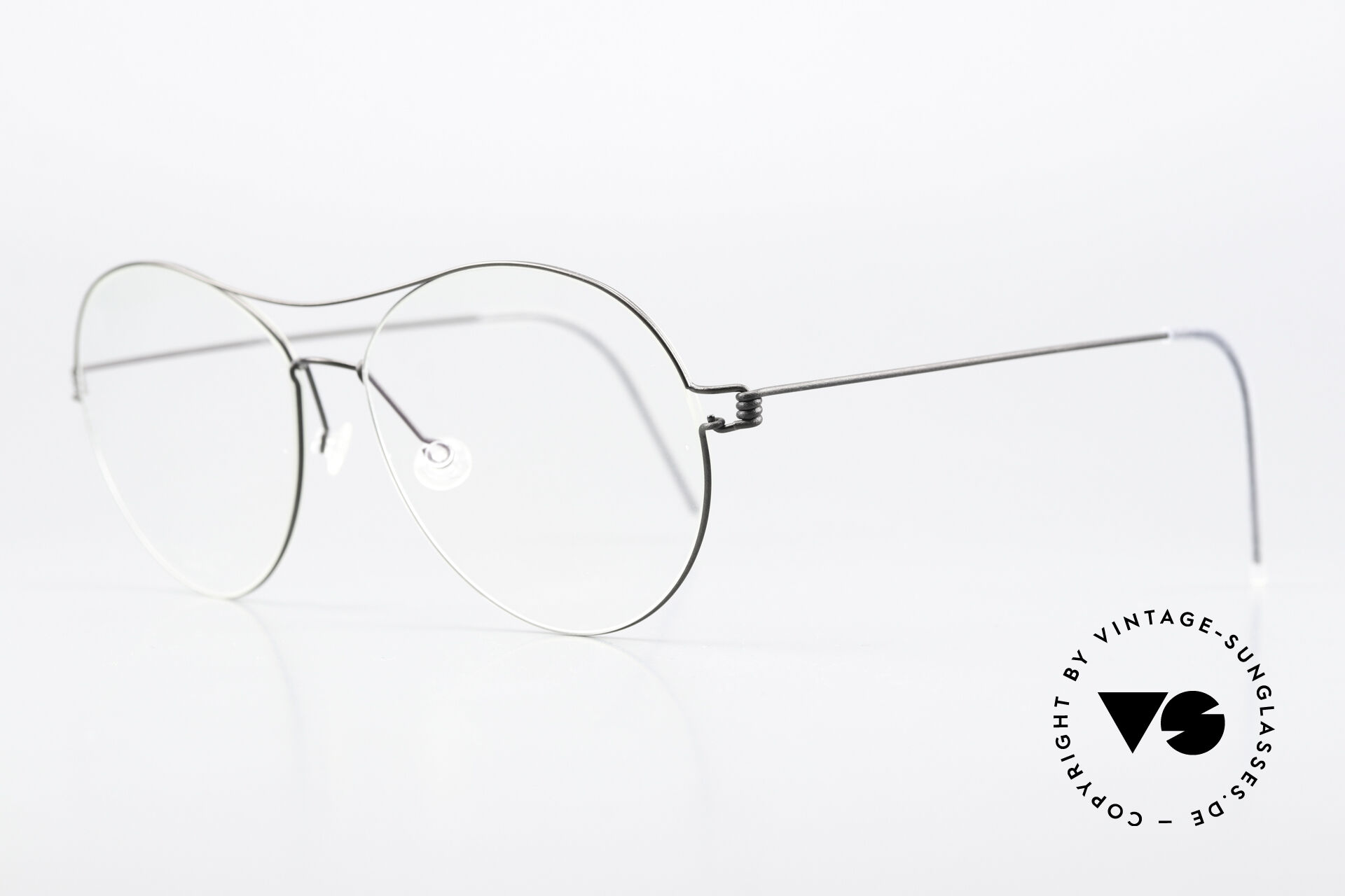 Glasses Lindberg April Air Titan Rim Matt Black Titanium Frame