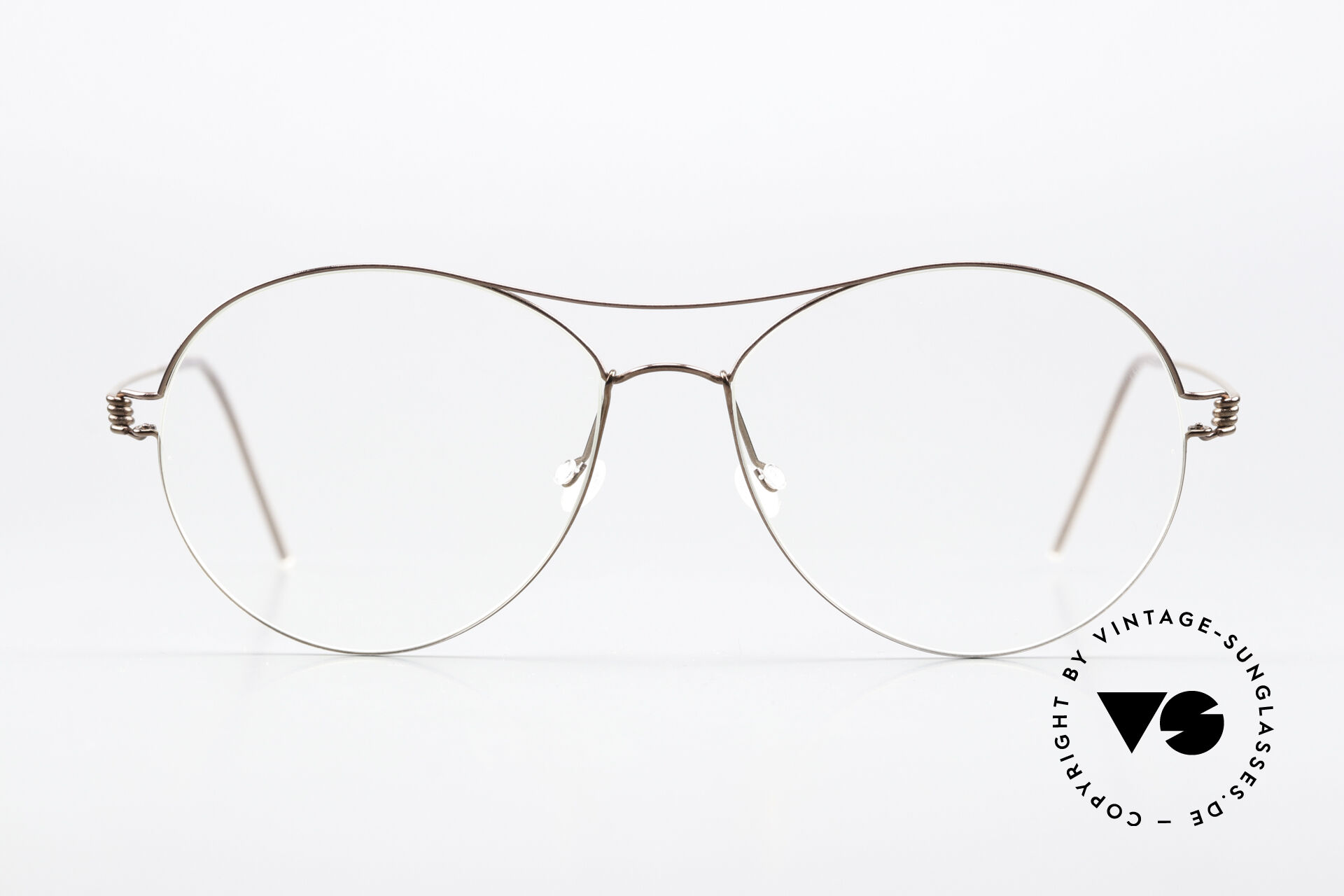 Glasses Lindberg April Air Titan Rim Shiny Brown Titan Frame