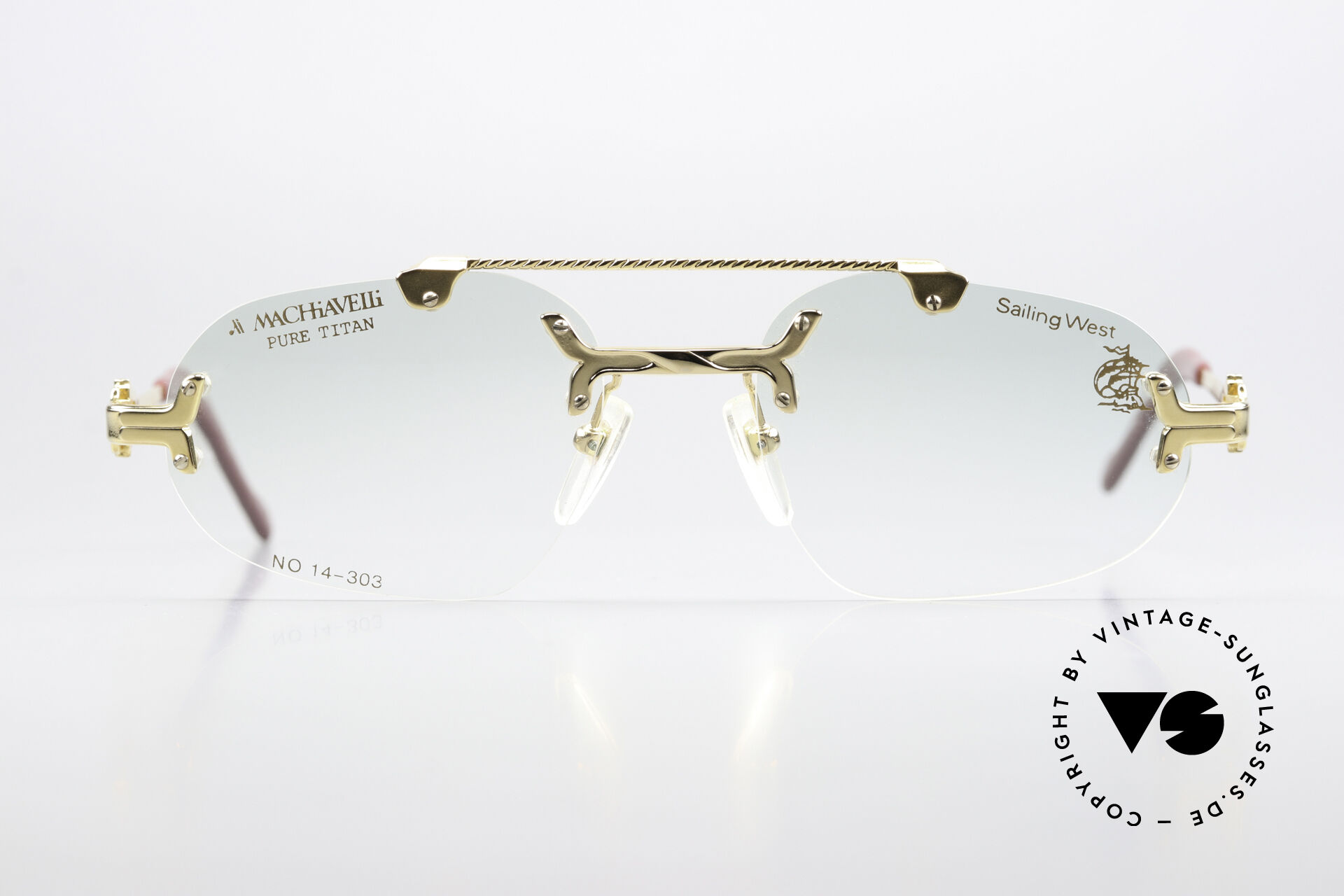 Glasses Machiavelli 14-303 Opulent 80s Glasses Rimless