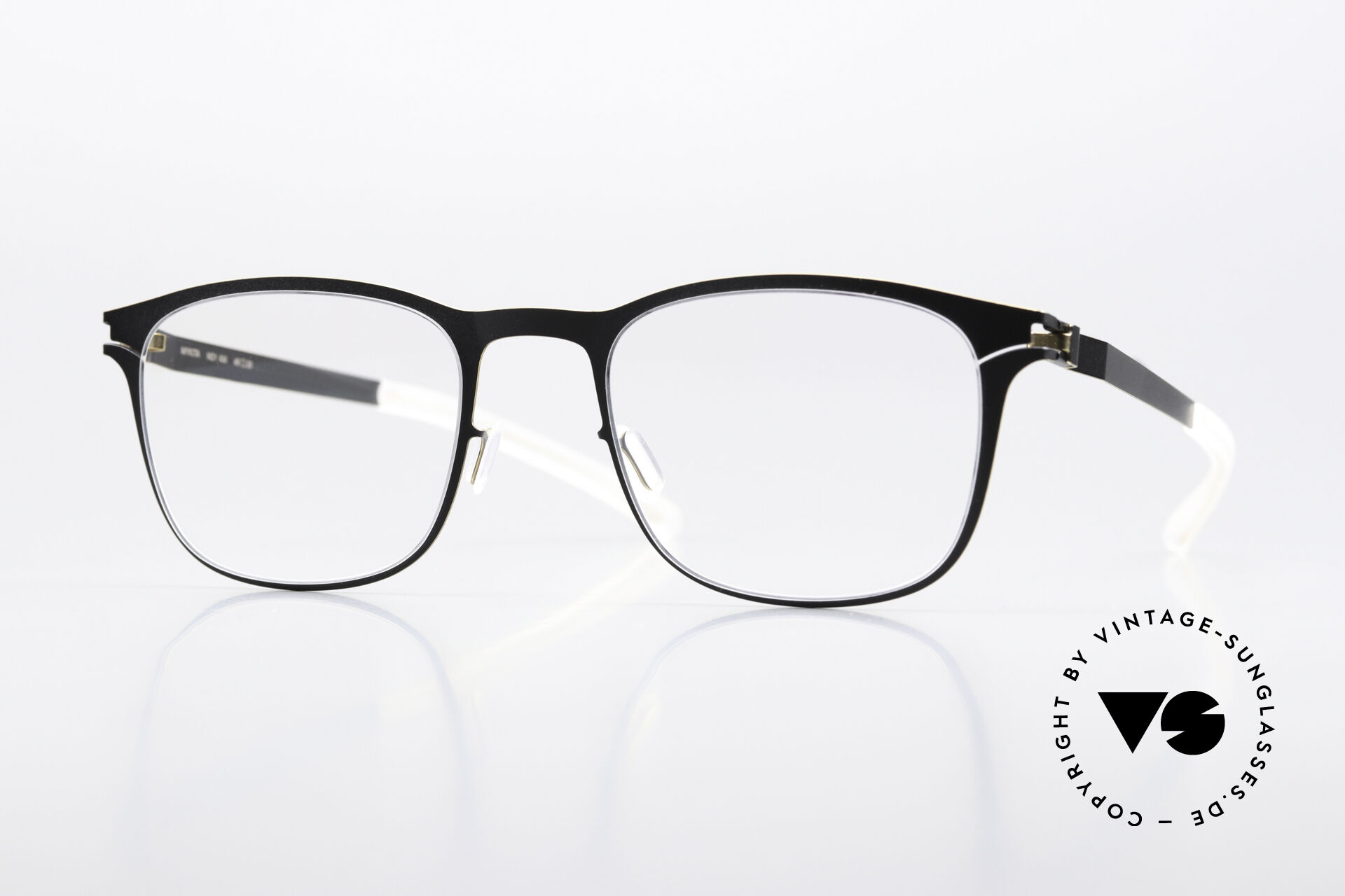 Glasses Mykita Kai Metal Frame Black Gold Edges