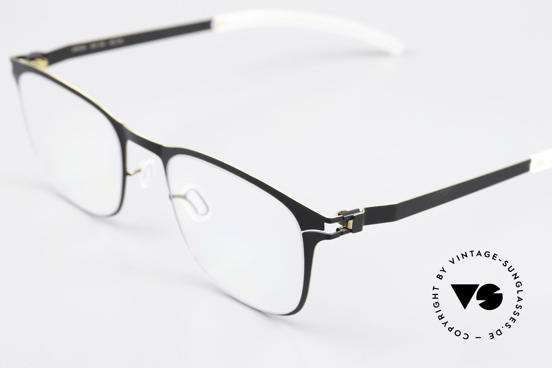 Glasses Mykita Kai Metal Frame Black Gold Edges