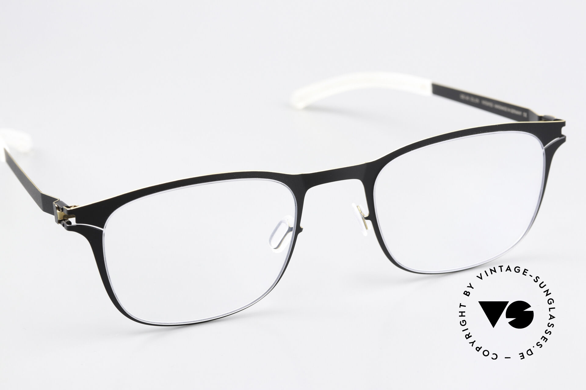 Glasses Mykita Kai Metal Frame Black Gold Edges