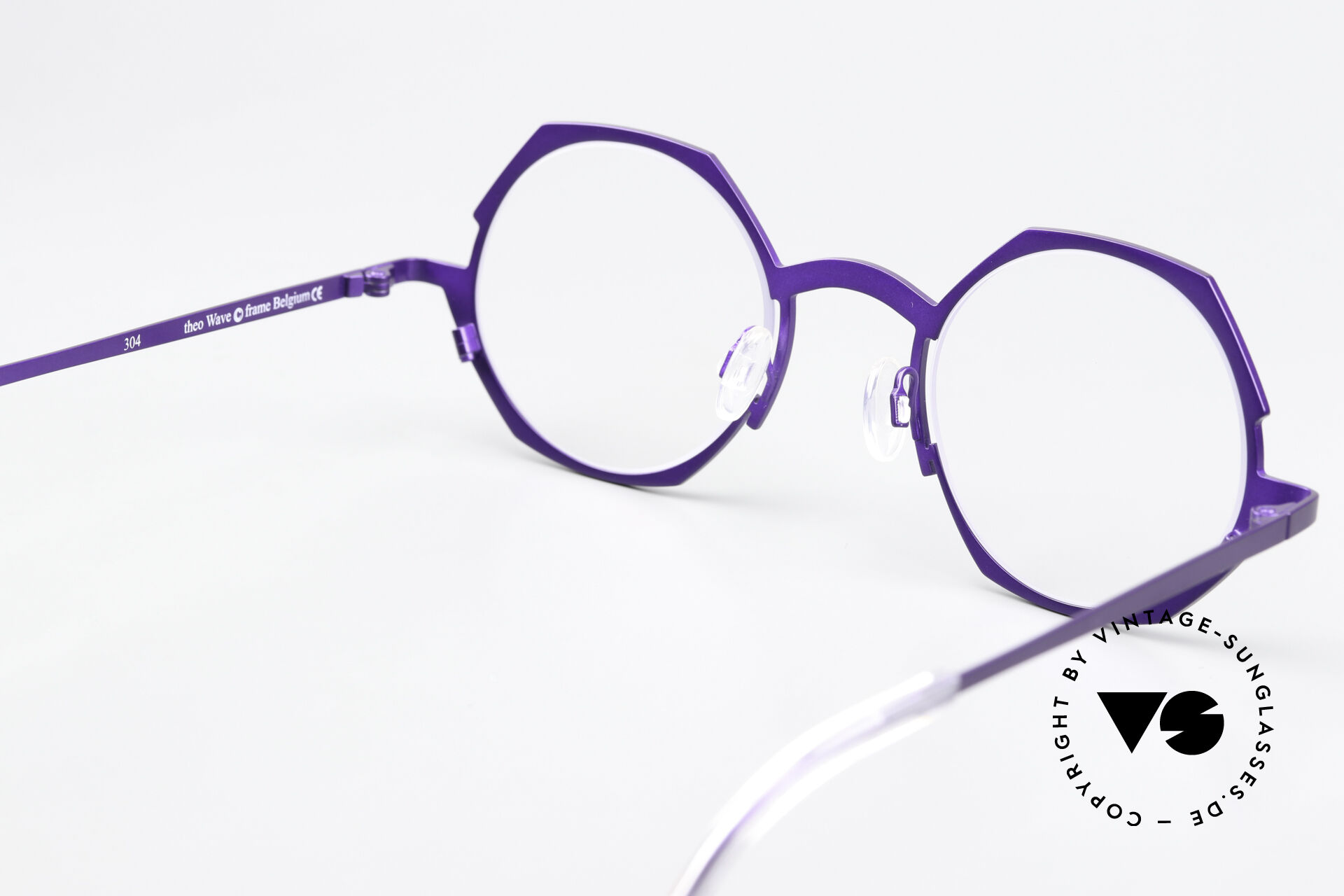 Glasses Theo Belgium Wave Pure Titanium Specs Ladies