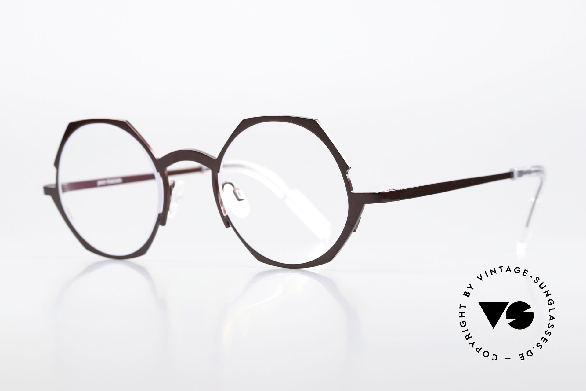 Glasses Theo Belgium Wave Women's Eyewear Titan