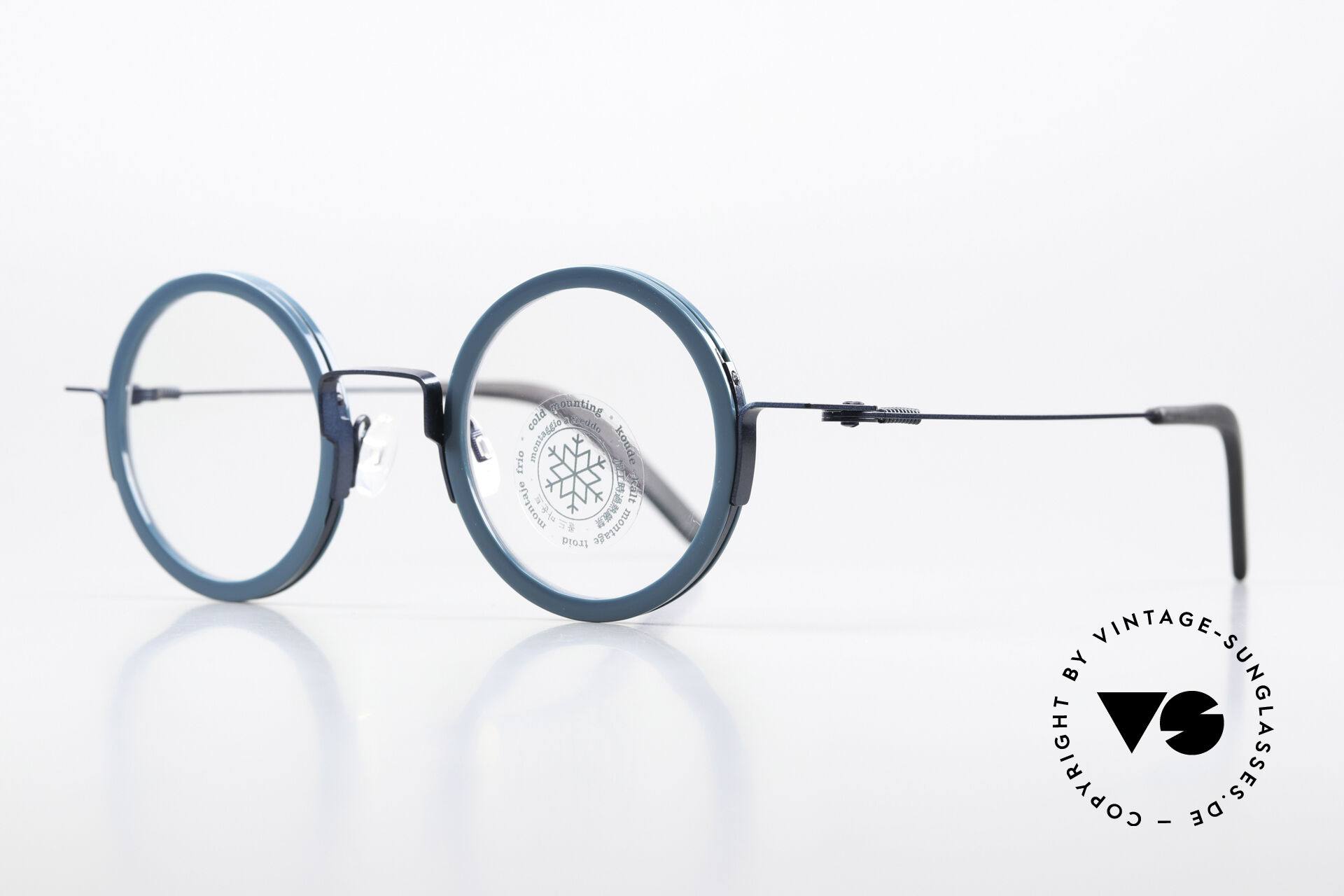Glasses Theo Belgium Stoemp Metal Acetate Frame Round