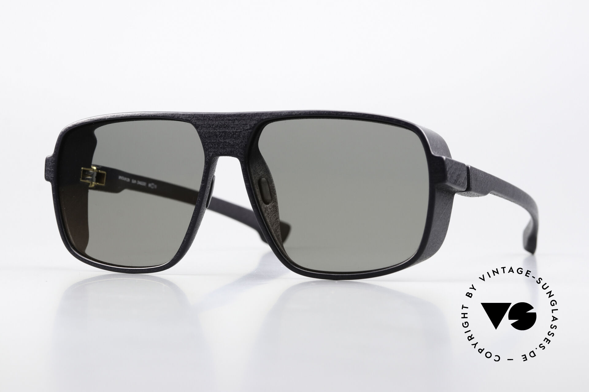 Sunglasses Mykita Mylon Daggoo Pitch Black Lightgold Flash