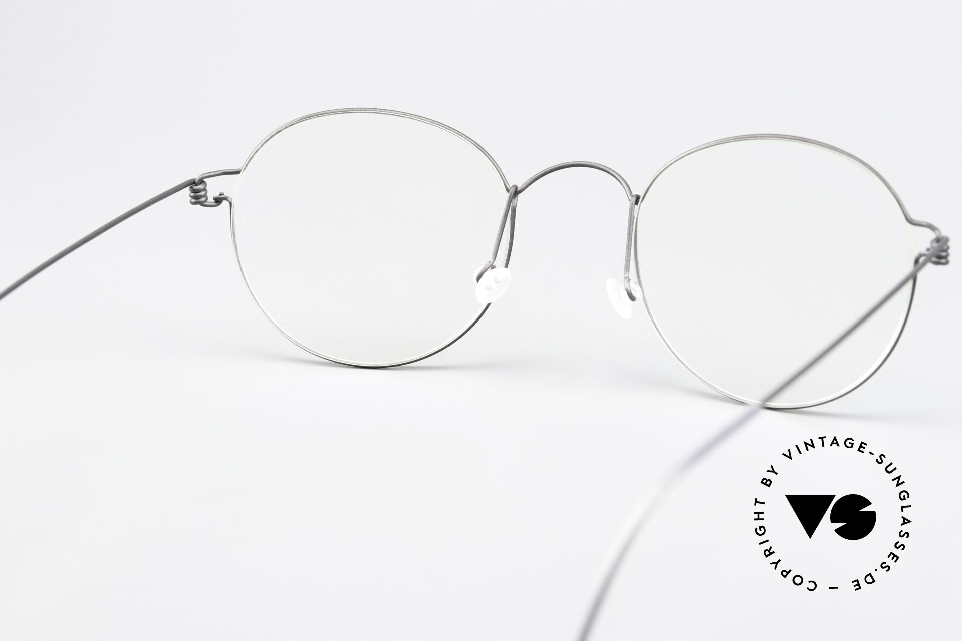 Glasses Lindberg Morten Air Titan Rim Panto Frame Unisex Black