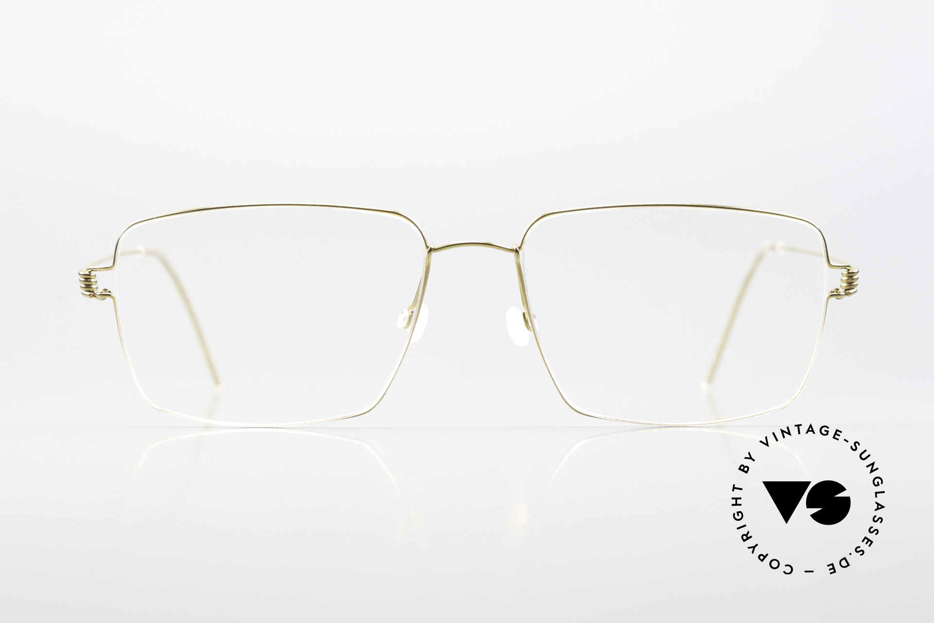 Glasses Lindberg Gary Air Titan Rim Square Titanium Frame Men