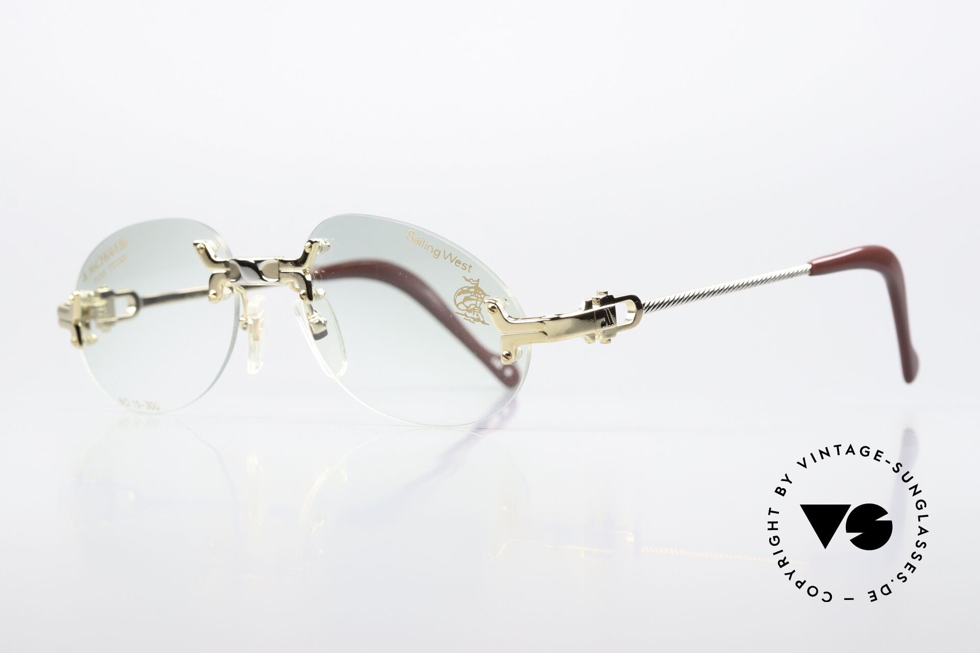 Glasses Machiavelli 15-300 Opulent Frame Gold Titan