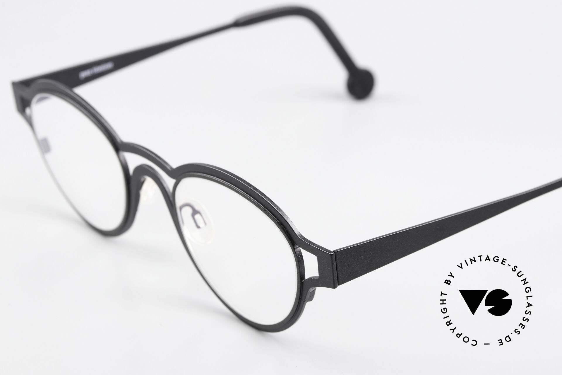 Glasses Theo Belgium Cherry Chocolat Titan Frame Panto Style