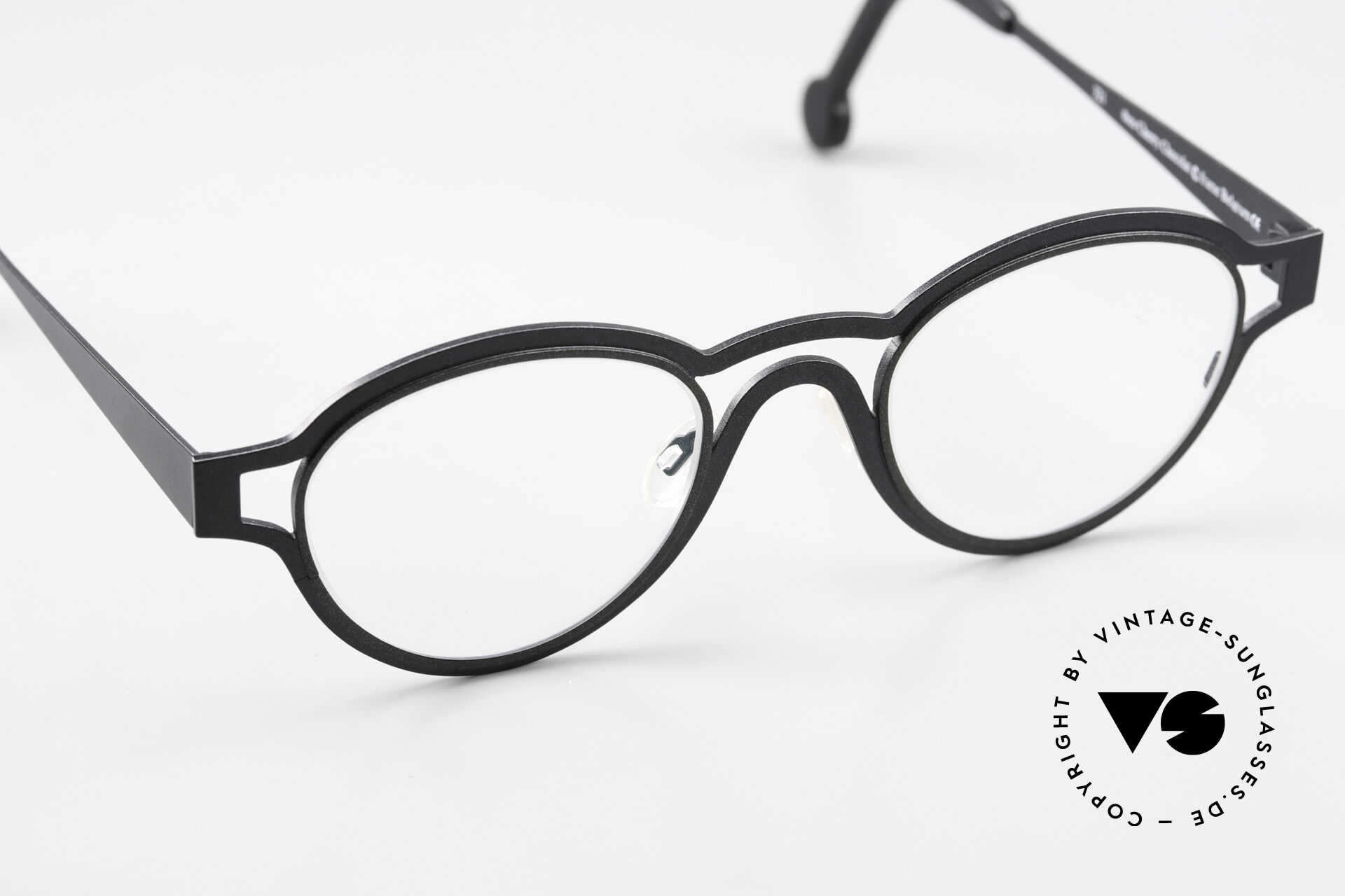 Glasses Theo Belgium Cherry Chocolat Titan Frame Panto Style