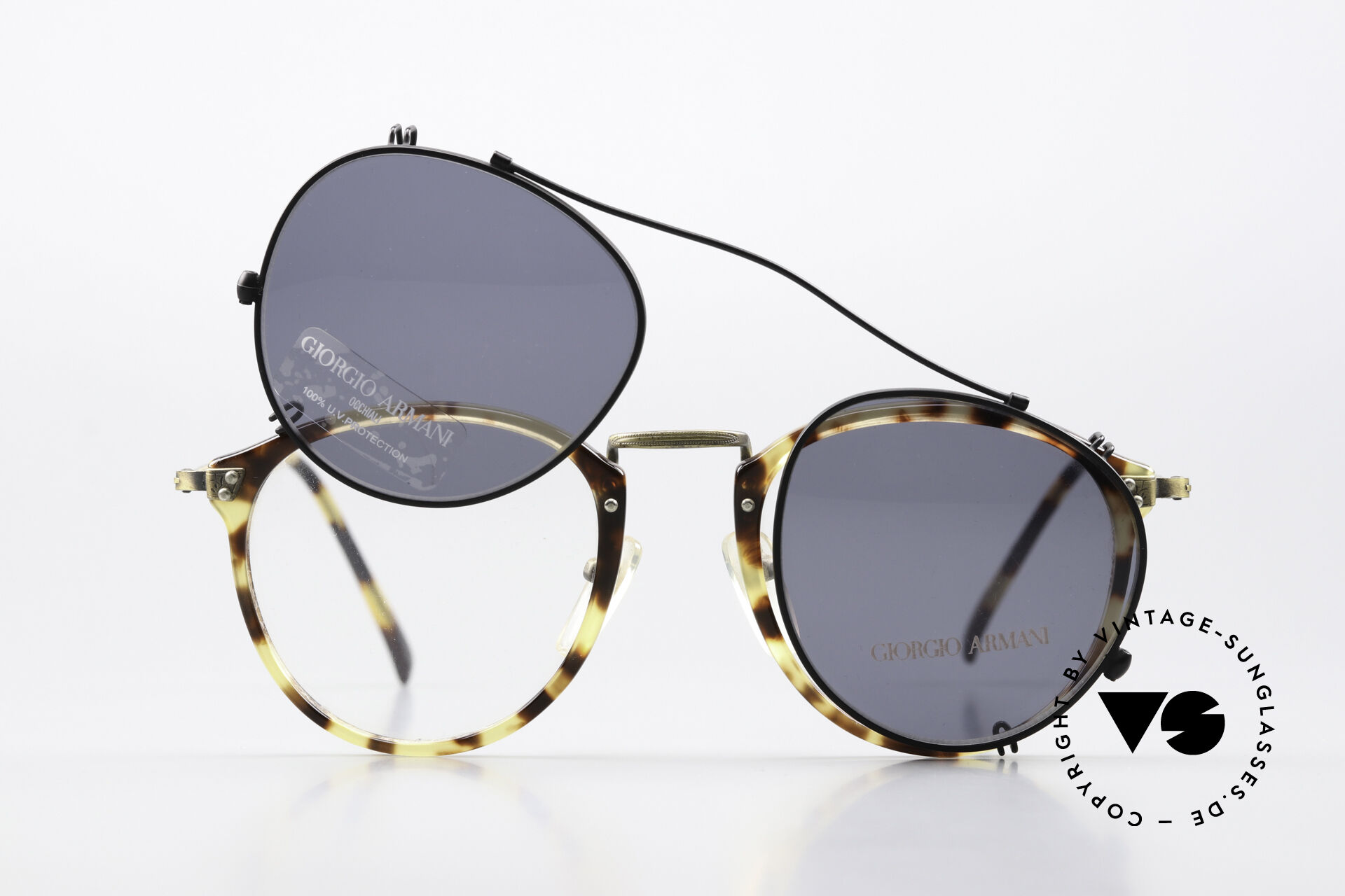 Sunglasses Giorgio Armani 318 Panto Glasses With Clip-On