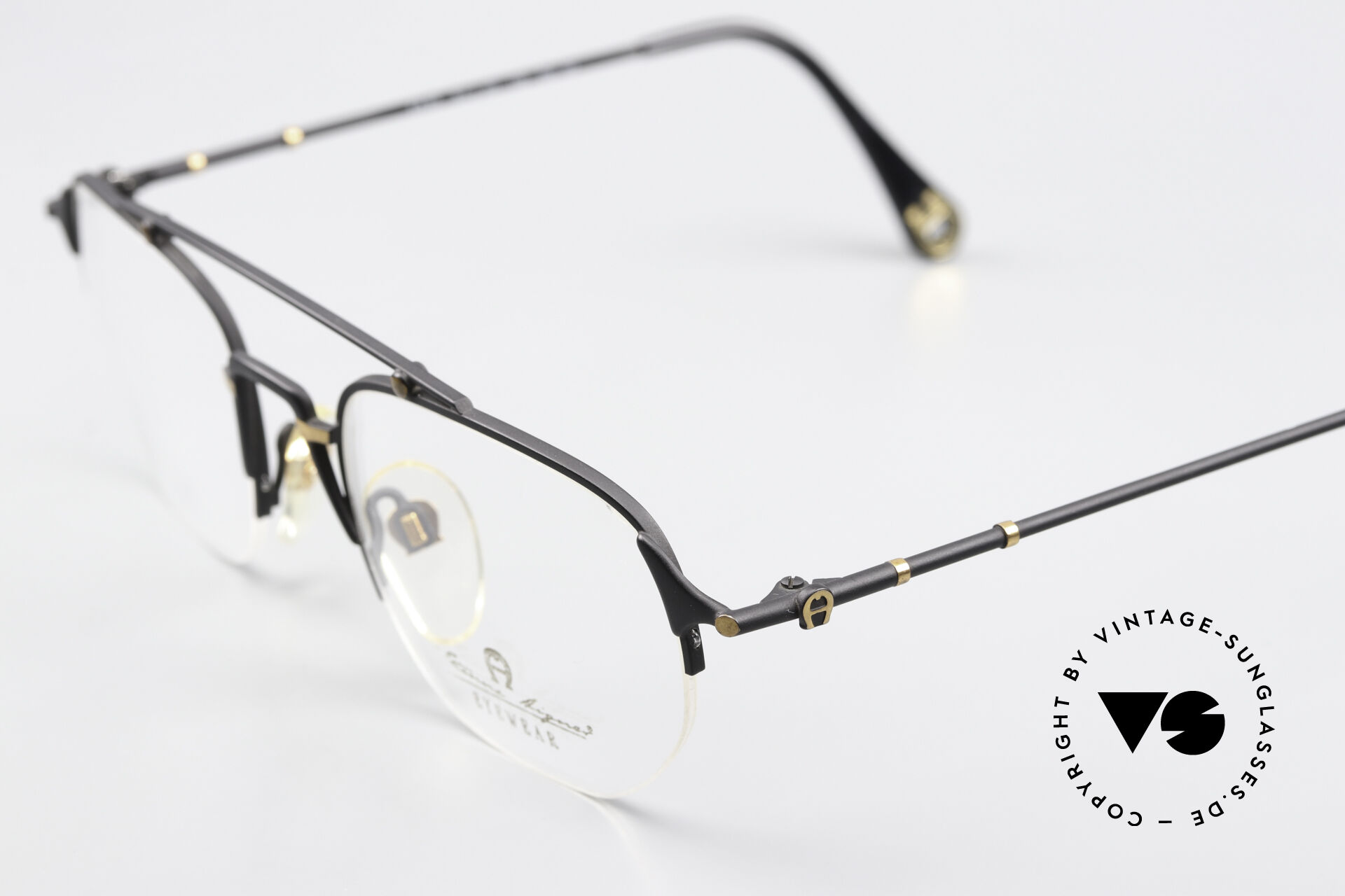 Glasses Aigner EA55 90's Glasses Half Rim Nylor