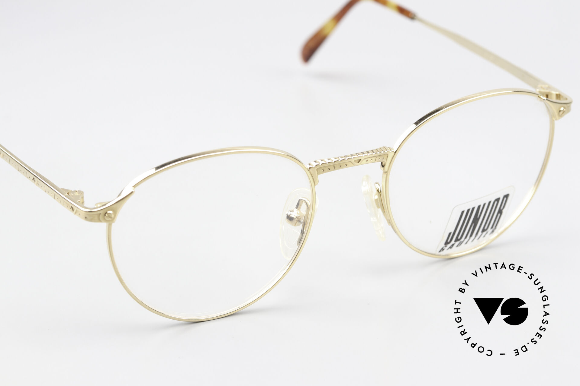 Glasses Jean Paul Gaultier 57-3172 Gold Plated Frame 1997