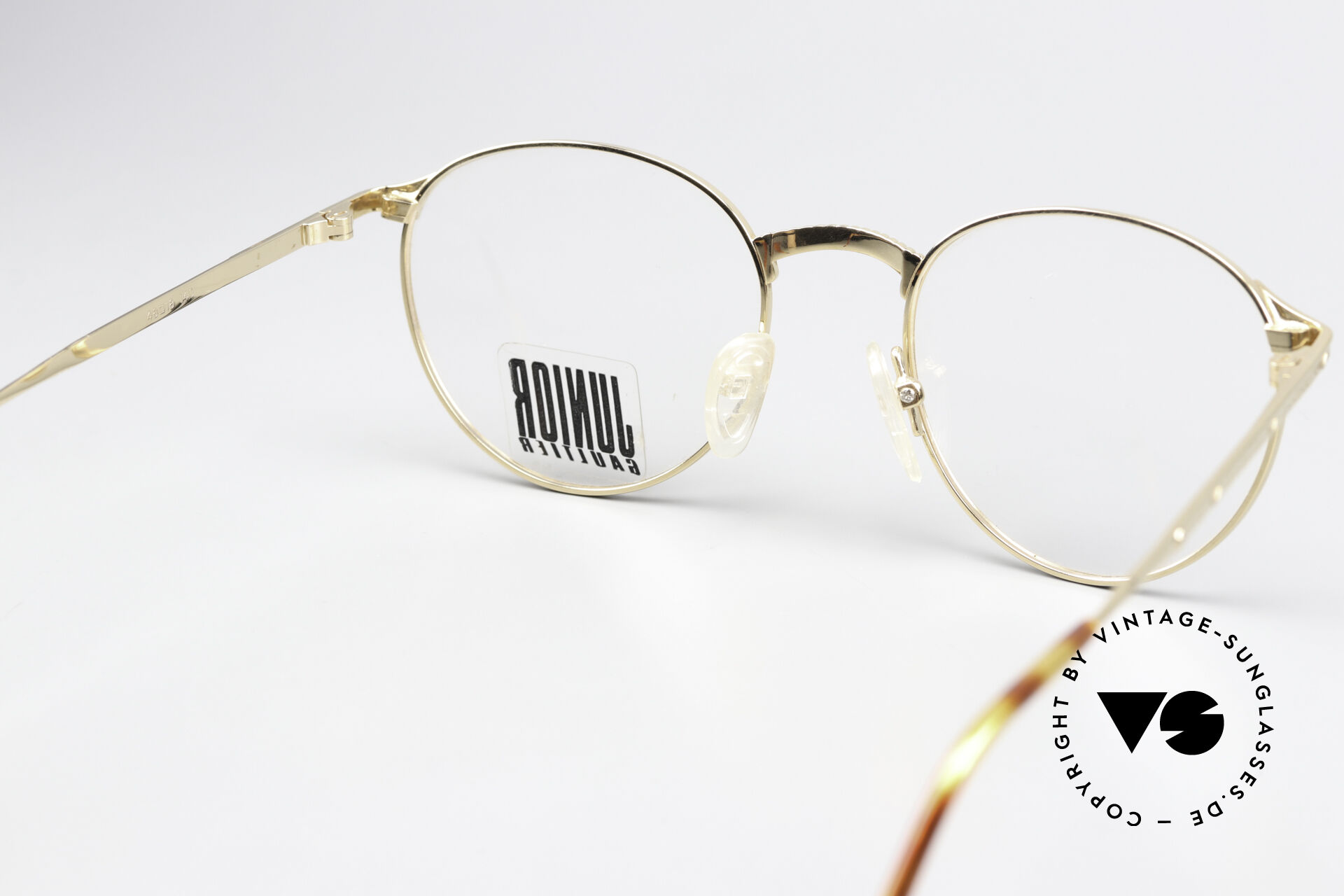 Glasses Jean Paul Gaultier 57-3172 Gold Plated Frame 1997