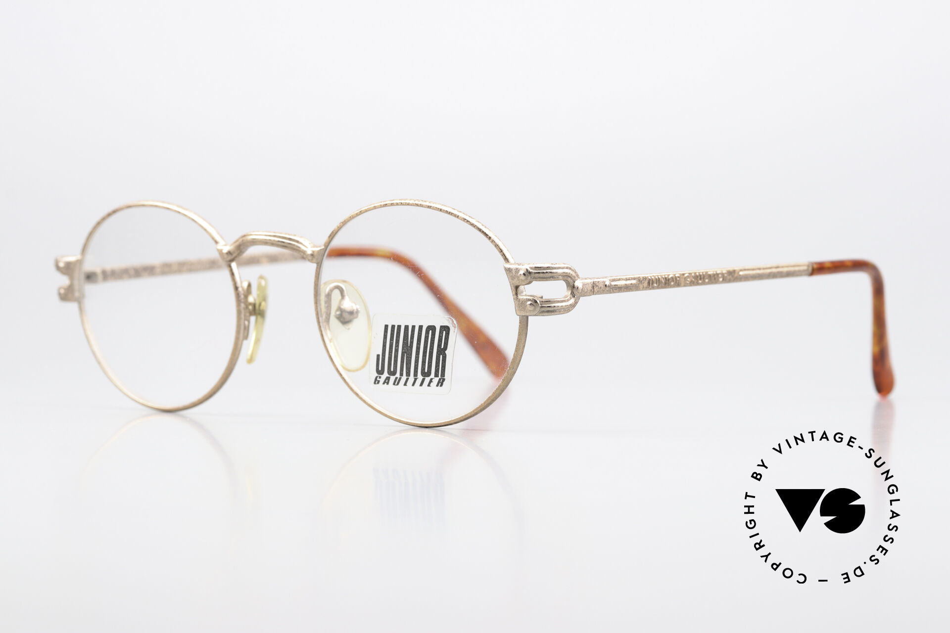 Glasses Jean Paul Gaultier 57-3176 90's Frame In Rusty Gold