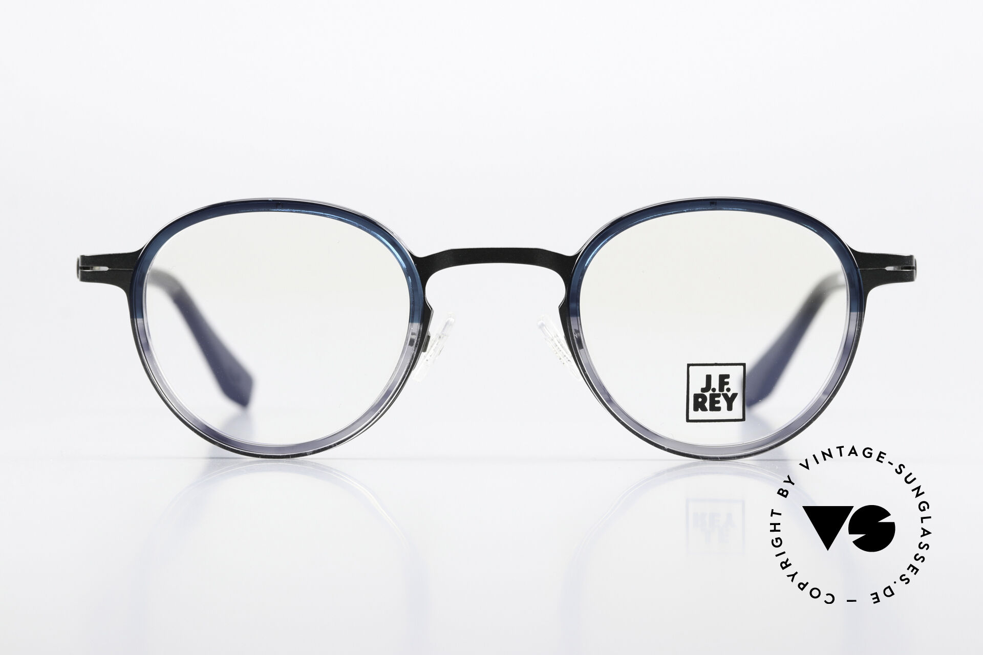 Glasses JF Rey JF2677 Blue Gray Panto Eyeglasses