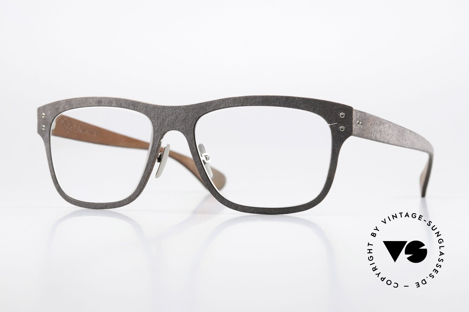 Glasses Lucas de Stael Stratus Thin 10 Frame With Leather Cover