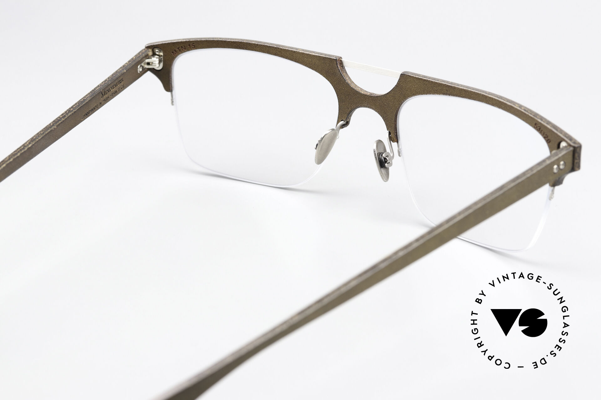 Glasses Lucas de Stael Minotaure Thin 15 Leather Covered Nylor Frame