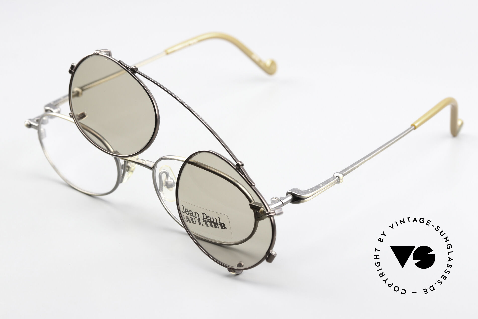 Sunglasses Jean Paul Gaultier 55-0012 Vintage Frame With Clip On