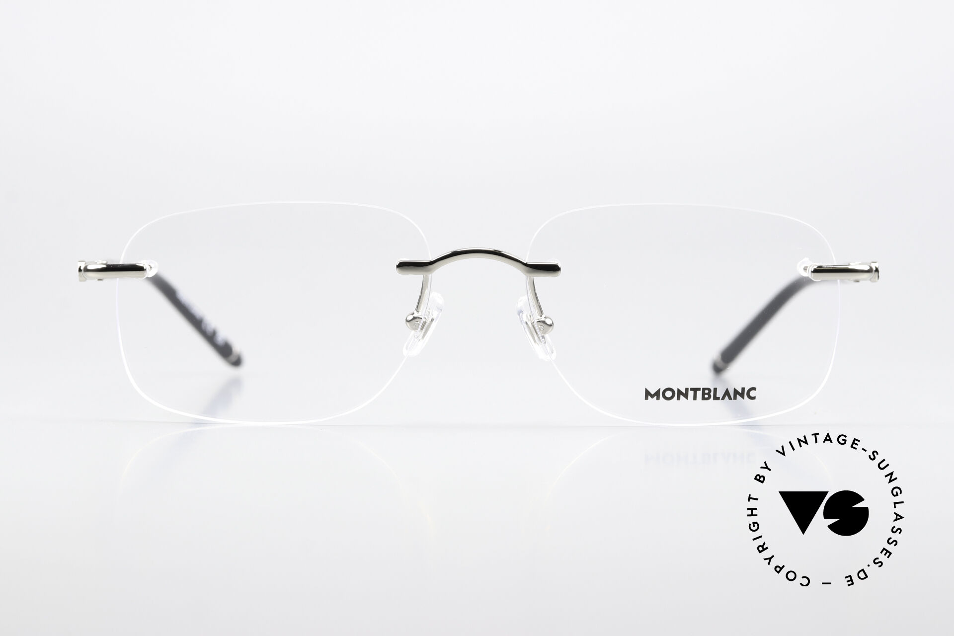 Glasses Montblanc MB0071O Rimless Frame Made In Japan