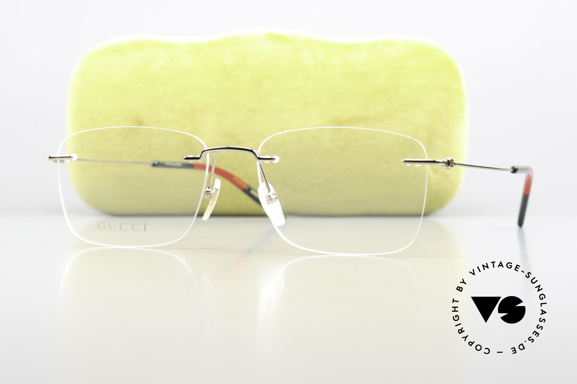 Glasses Gucci GG0399O Rimless Frame Made In Italy