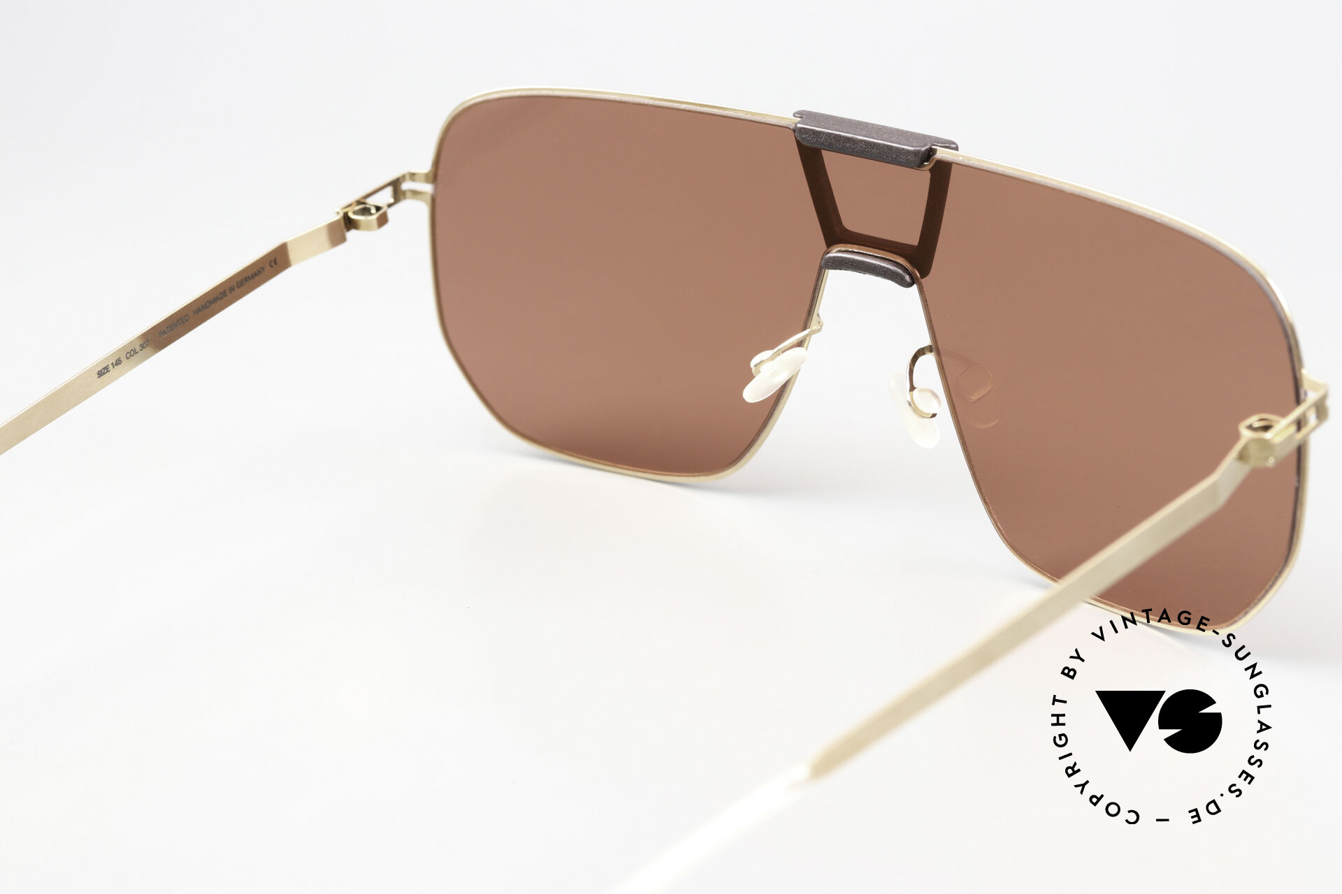 Sunglasses Mykita Mylon Cayenne Ebony Brown Champagne Gold