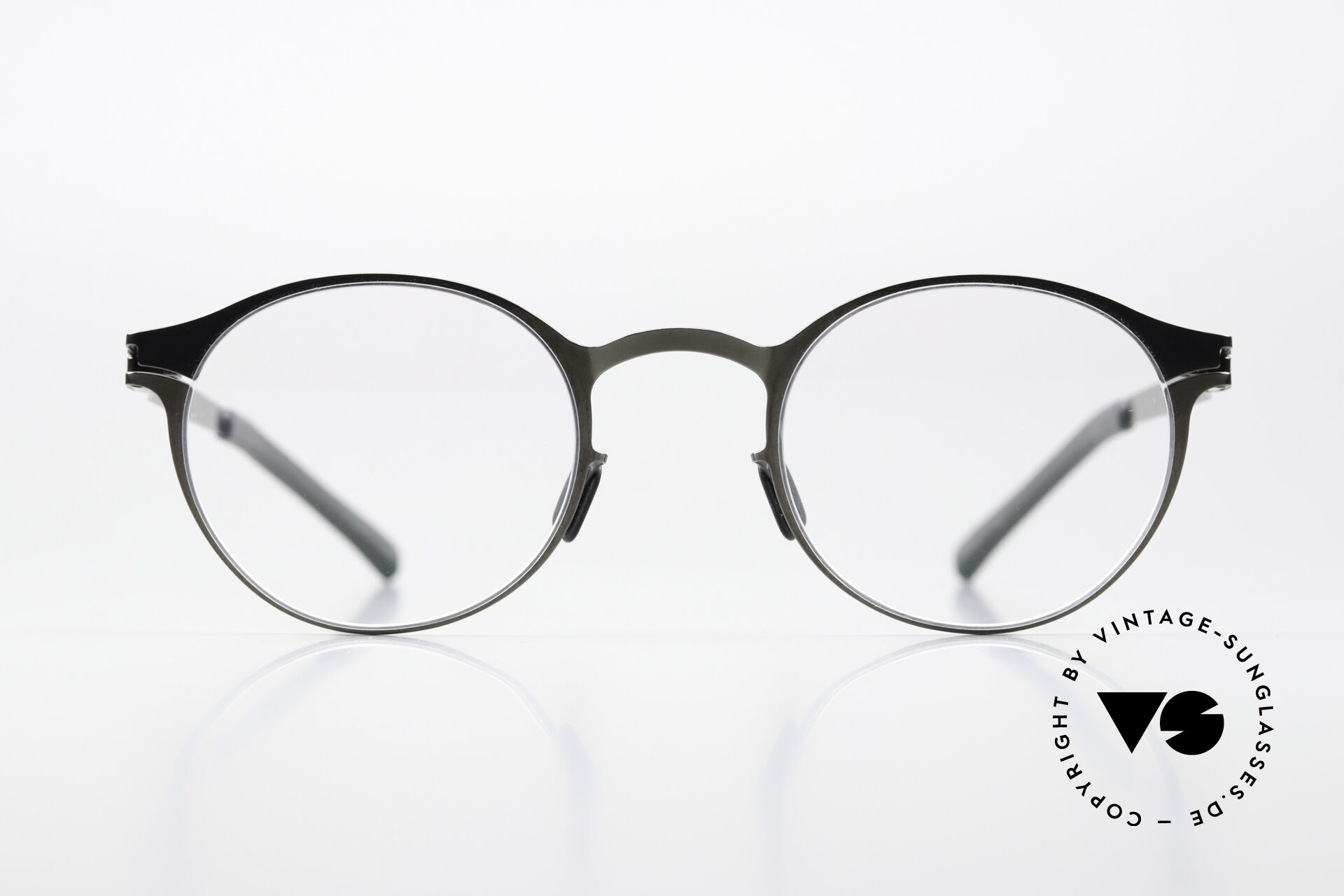 Glasses Mykita Isaac Panto Specs Shiny Graphite