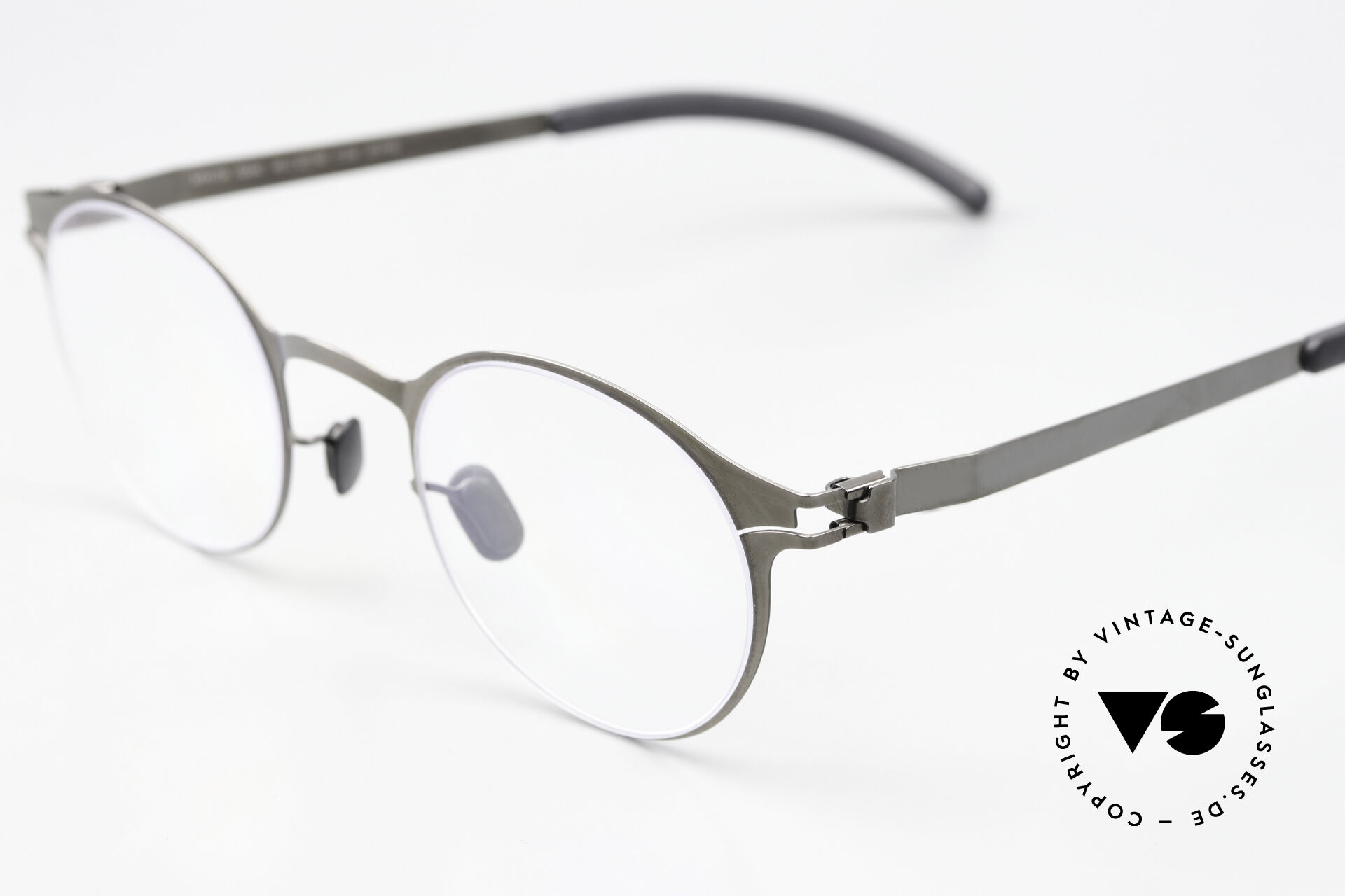 Glasses Mykita Isaac Panto Specs Shiny Graphite
