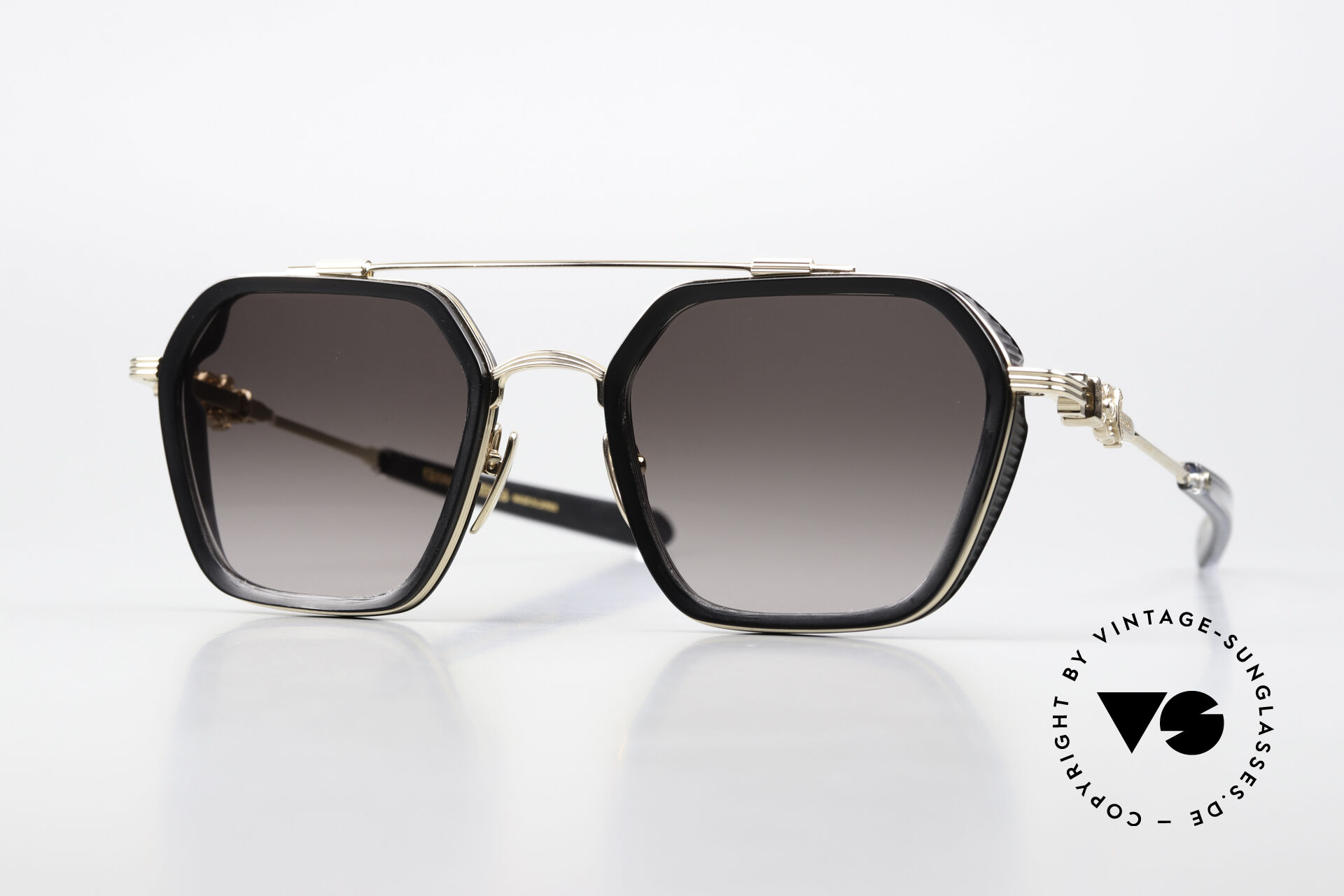 Sunglasses Chrome Hearts Hotation Gold-Plated Titanium Shades
