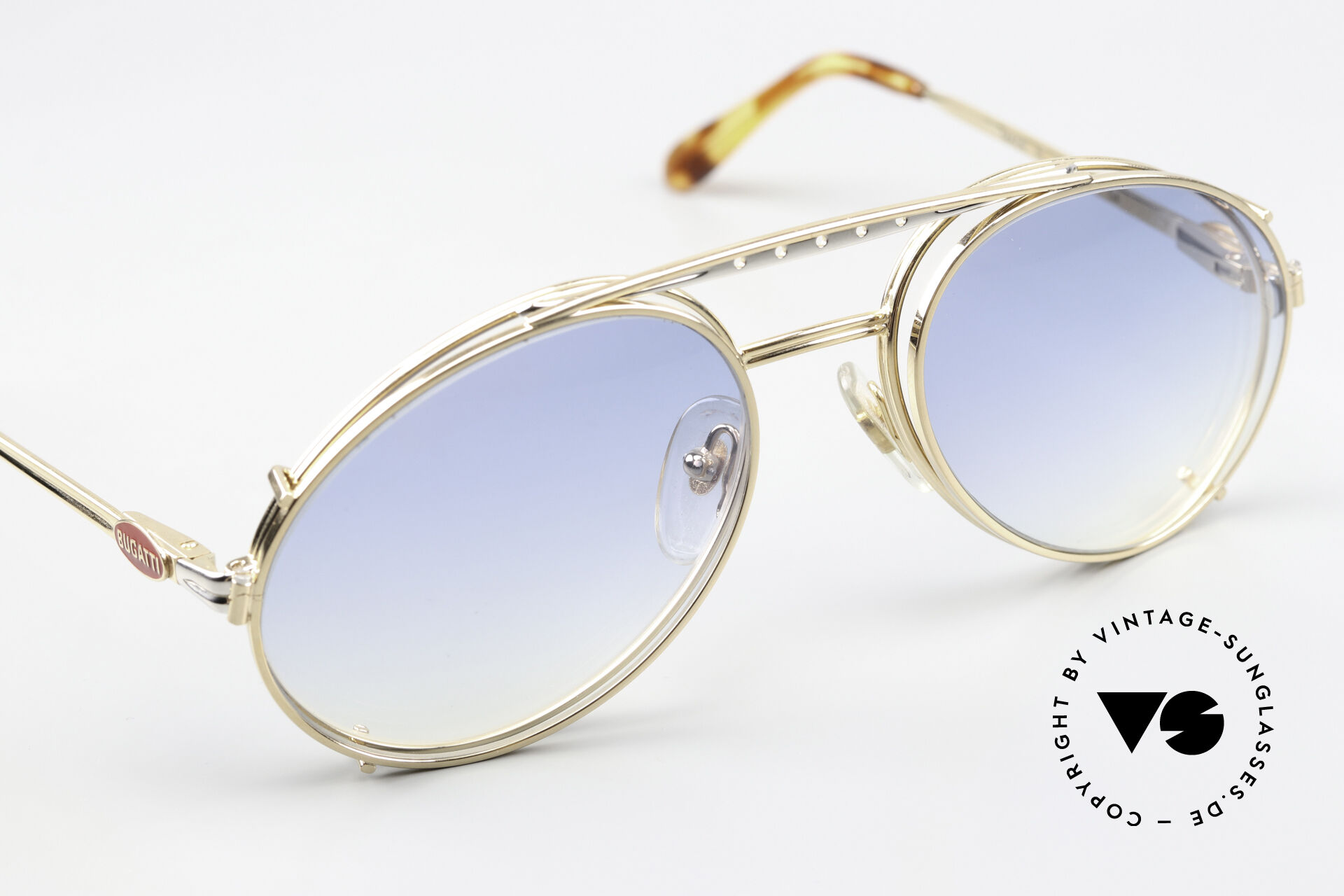 Sunglasses Bugatti 02908 Vintage Frame With Sun Clip