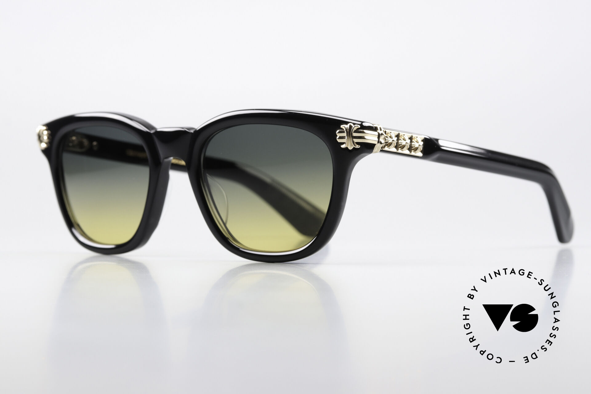 Sunglasses Chrome Hearts Smoke Show Acetate Shades 18K Gold