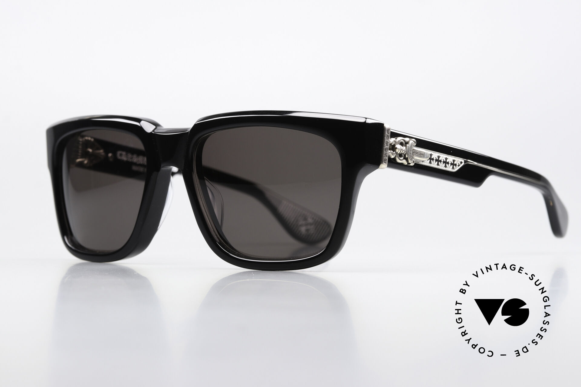 Sunglasses Chrome Hearts Box-Officer Men's Shades 925 Silver