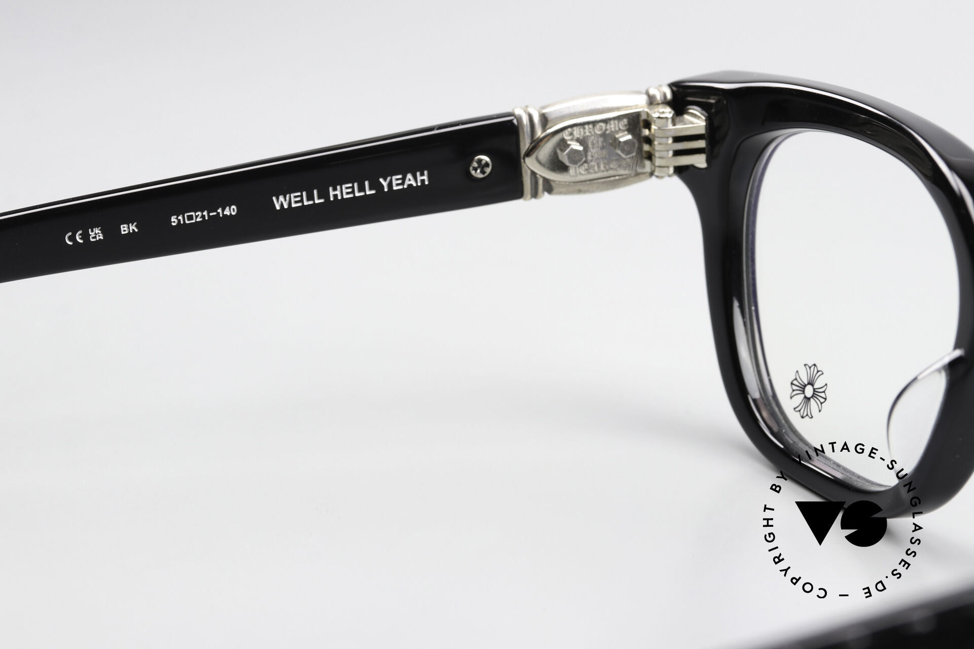 Glasses Chrome Hearts Well Hell Yeah Men's Glasses With Skull