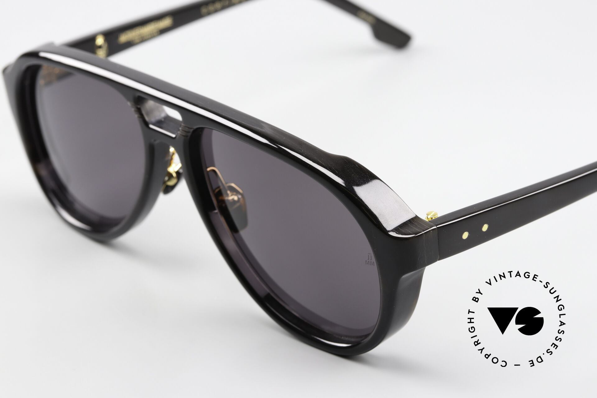 Sunglasses Jacques Marie Mage Billionaire Buffalo Horn Aviator Frame
